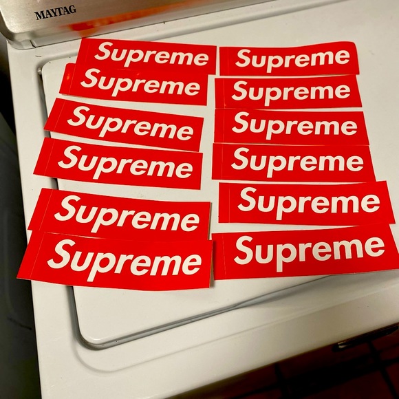 Supreme | Other | Supreme Red Box Logo Sticker 2 Sticker Pack | Poshmark